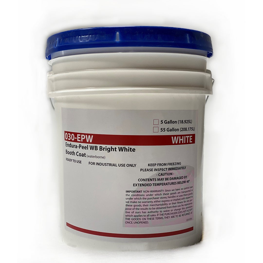Chemco Endura-Peel WB Bright White Strippable Paint Booth Coating 5 Ga ...
